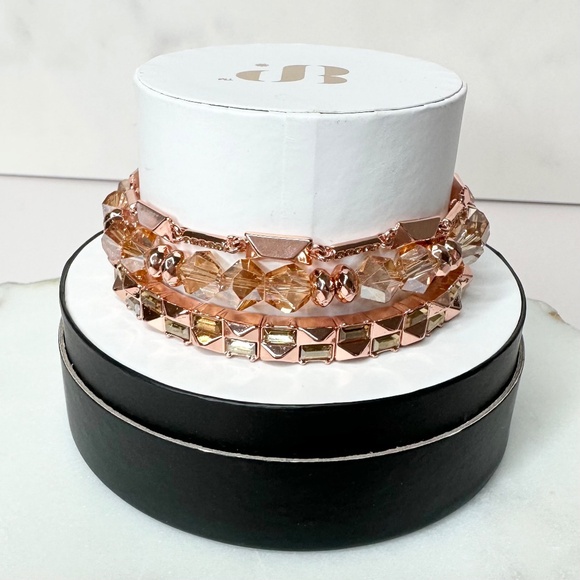 Bomb Party | Jewelry | Bomb Party Fall Luxe Stacks Stay With Me Rose ...